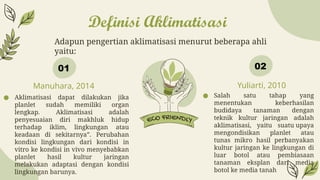PPT AKLIMATISASI DAN FAKTOR-FAKTOR YANG MEMPENGARUHINYA | PPTX