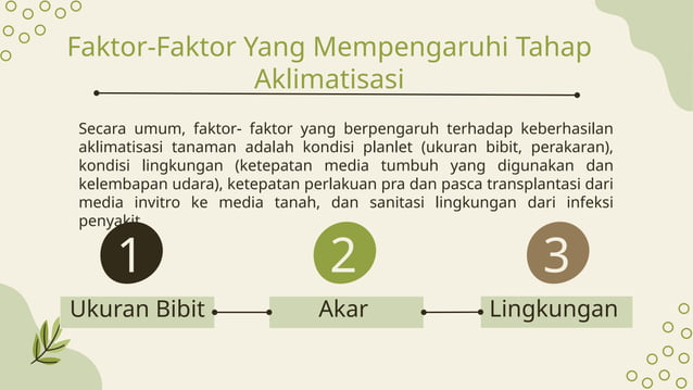 PPT AKLIMATISASI DAN FAKTOR-FAKTOR YANG MEMPENGARUHINYA | PPTX