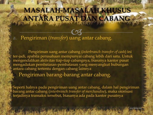 AKL 1 (perbedaan agen dan cabang) | PPTX