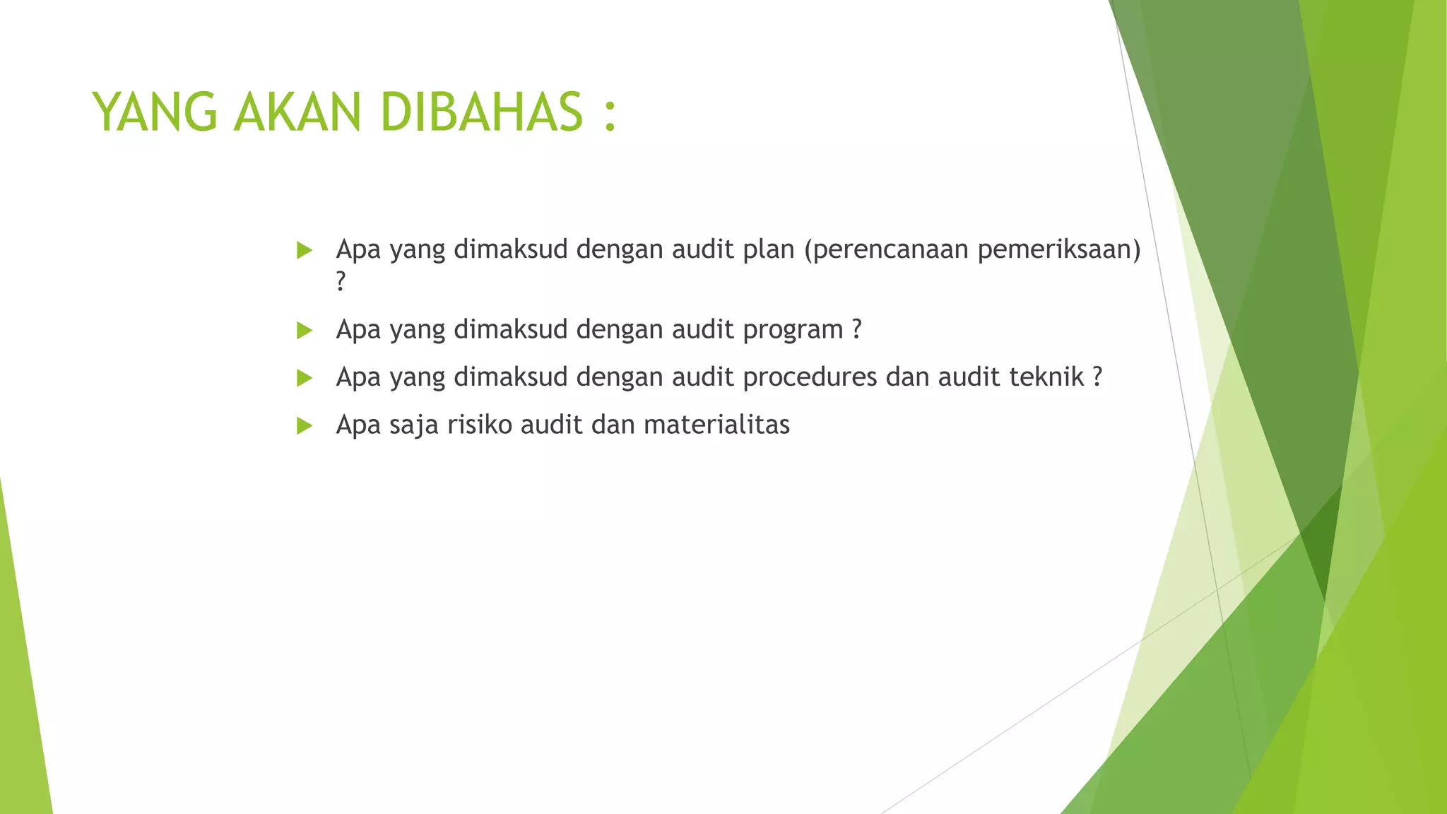 plan and steps auditing | PPTX