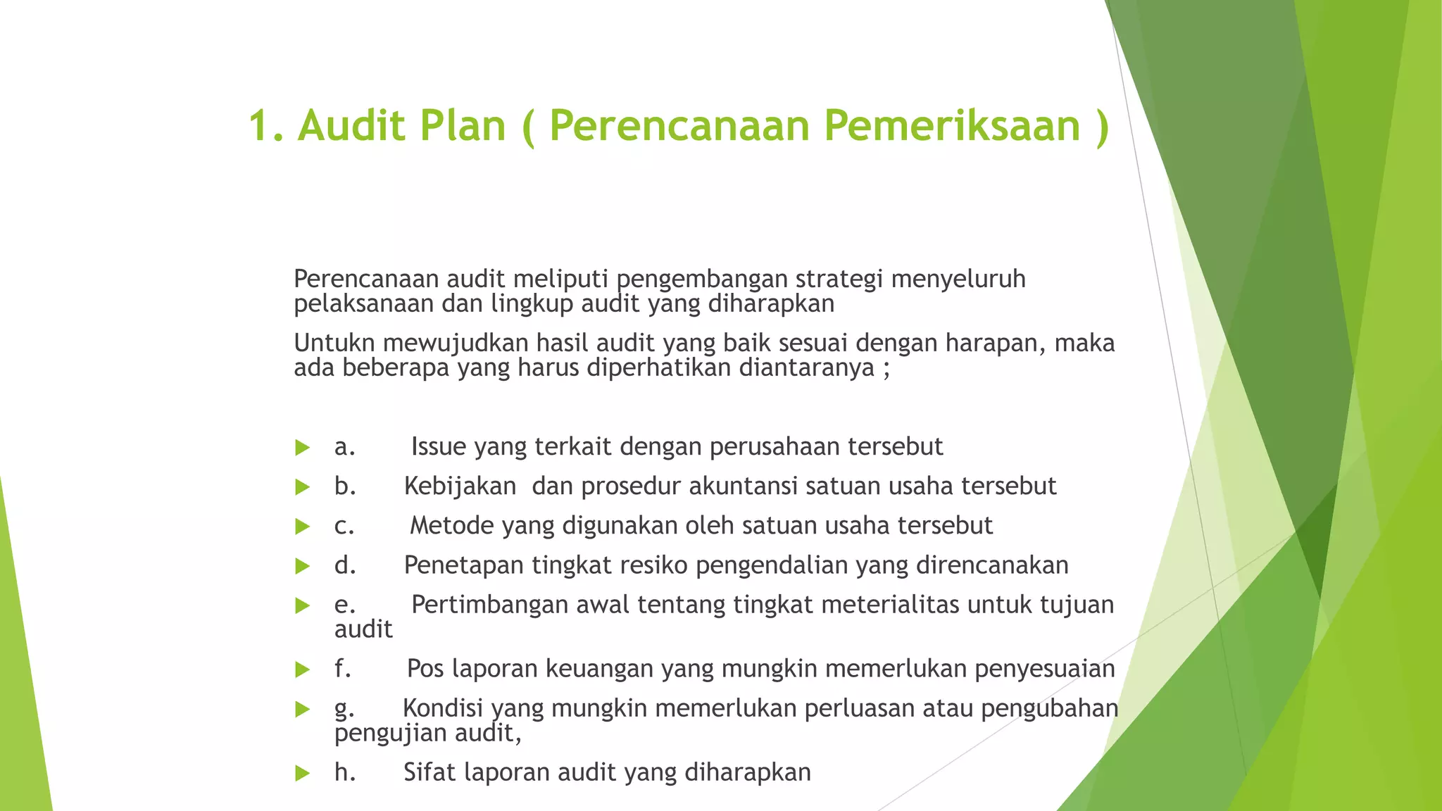 plan and steps auditing | PPTX