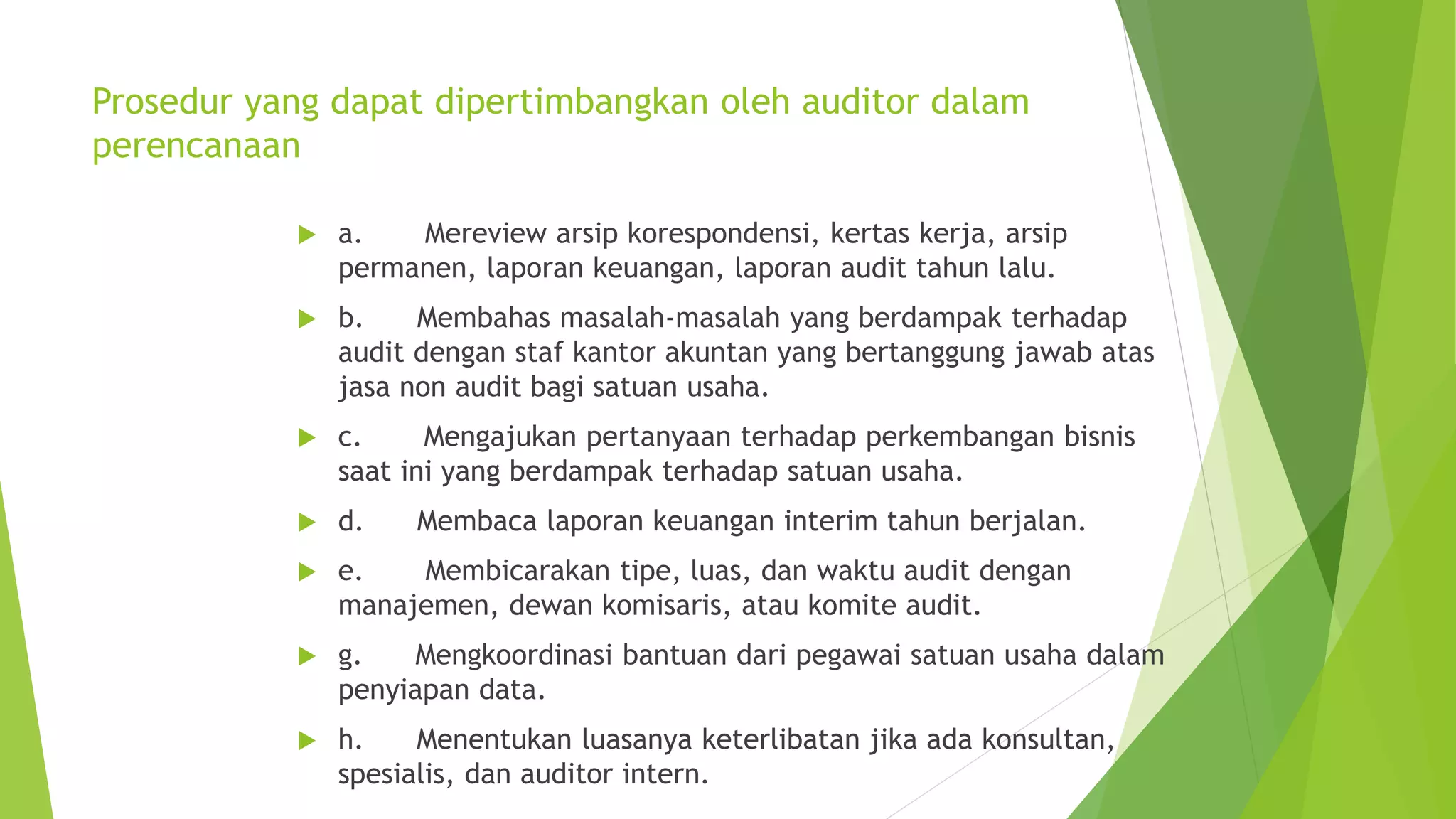 plan and steps auditing | PPTX