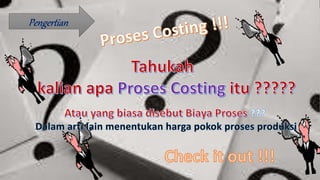 Harga Pokok Proses metode rata-rata tertimbang | PPTX