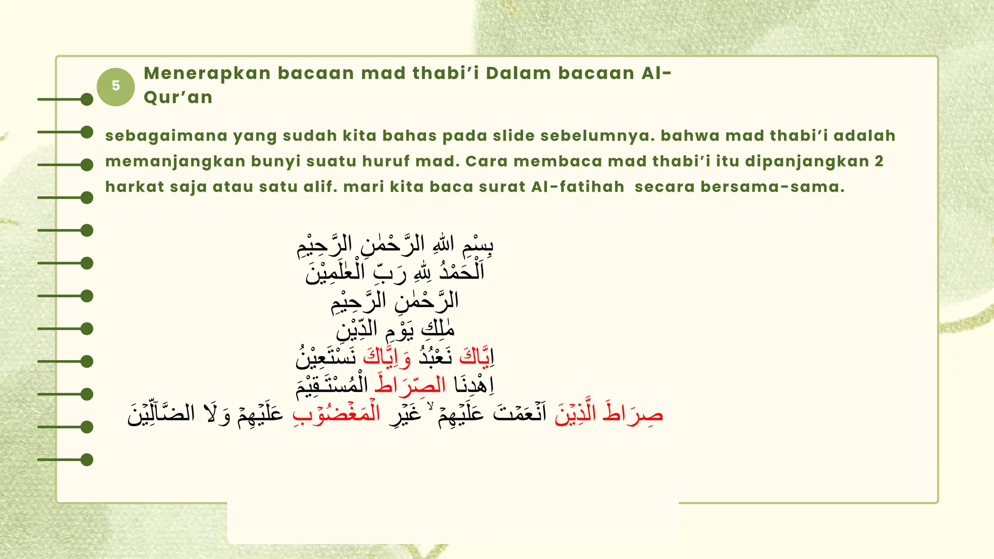 PPT AL-QUR'AN HADITS KLAS 7 BAB MAD THABI'I.pptx