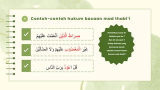 PPT AL-QUR'AN HADITS KLAS 7 BAB MAD THABI'I.pptx