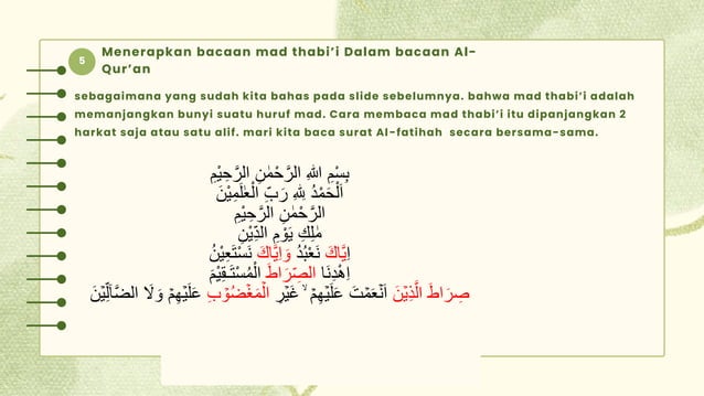 PPT AL-QUR'AN HADITS KLAS 7 BAB MAD THABI'I.pptx