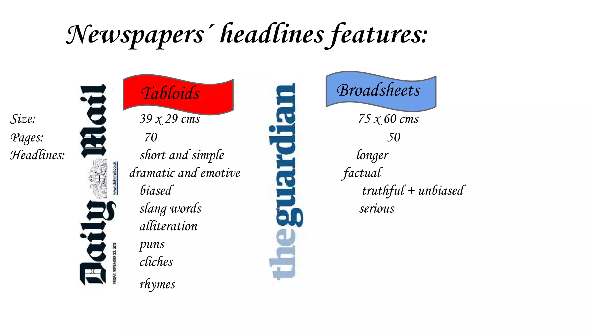 Ppt, alberto artiles mendoza tabloids & broadsheets | PDF
