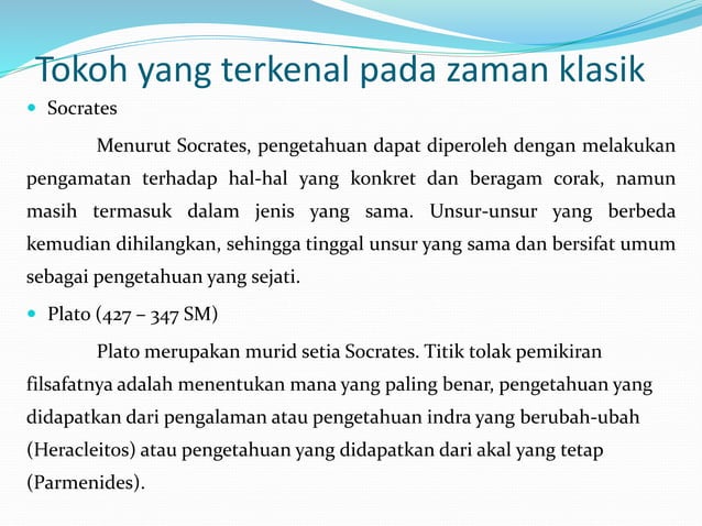 PPT Filsafat Ilmu (Sejarah Filsafat Barat) | PPTX