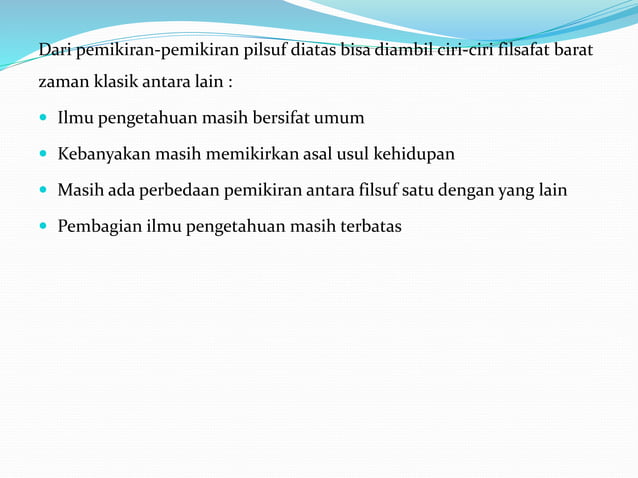PPT Filsafat Ilmu (Sejarah Filsafat Barat) | PPTX