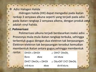 Ppt alkena dan alkuna | PPTX