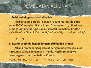Ppt alkena dan alkuna | PPTX