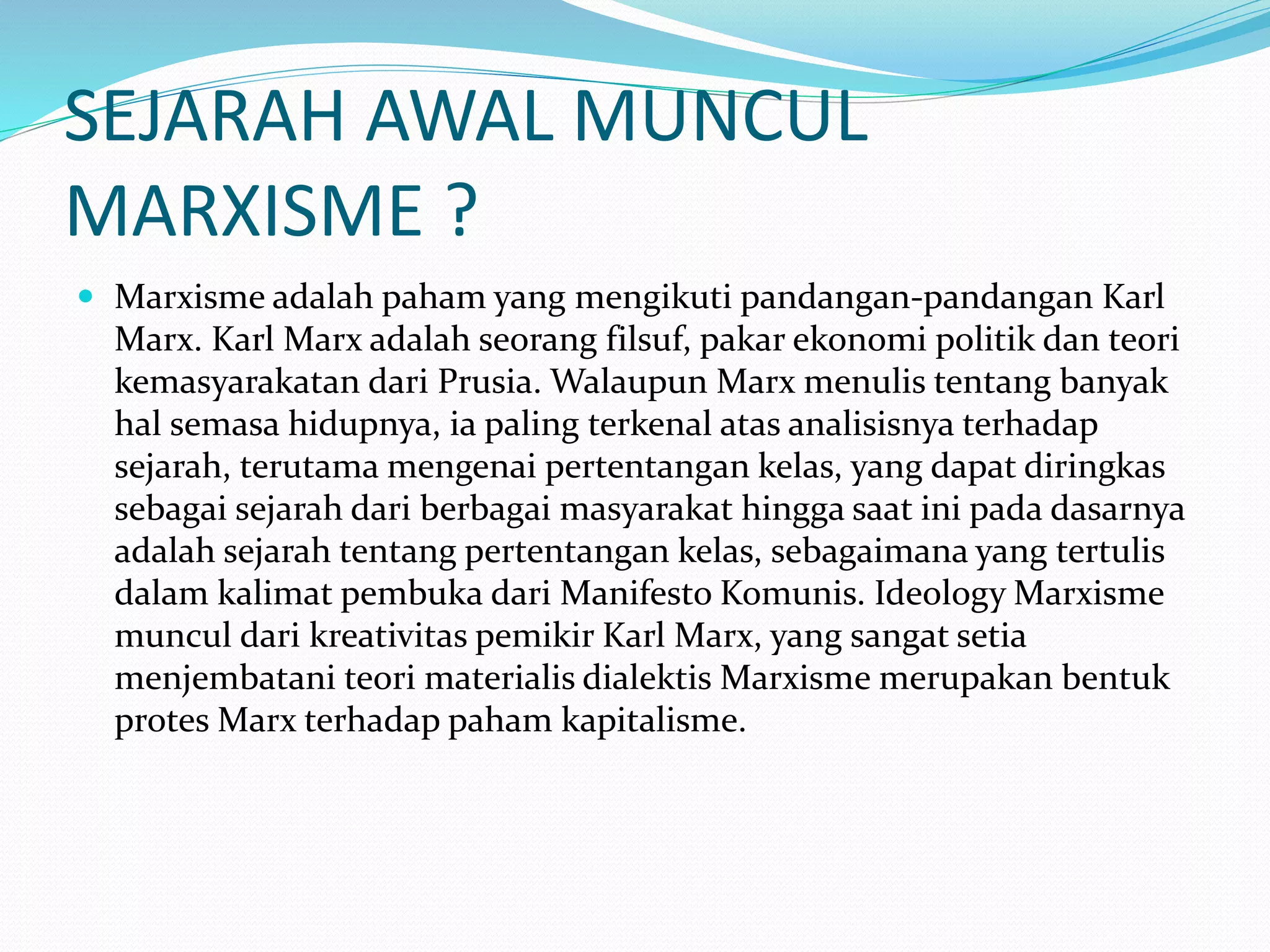Ppt alvin marxisme | PPTX