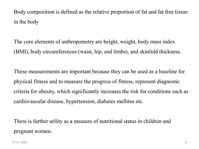 Anthropometric measurements | PPTX