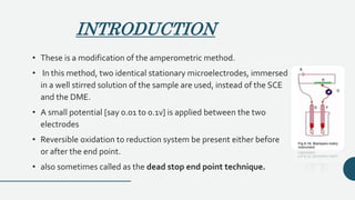 Amperometry and Biamperometry | PPTX