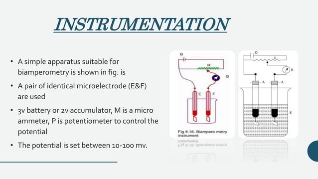 Amperometry and Biamperometry | PPTX