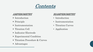 Amperometry and Biamperometry | PPTX