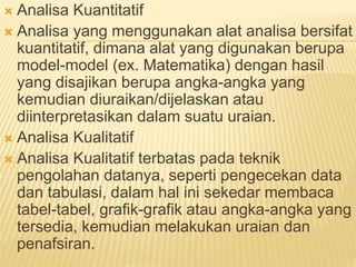 Ppt analisa data | PPTX