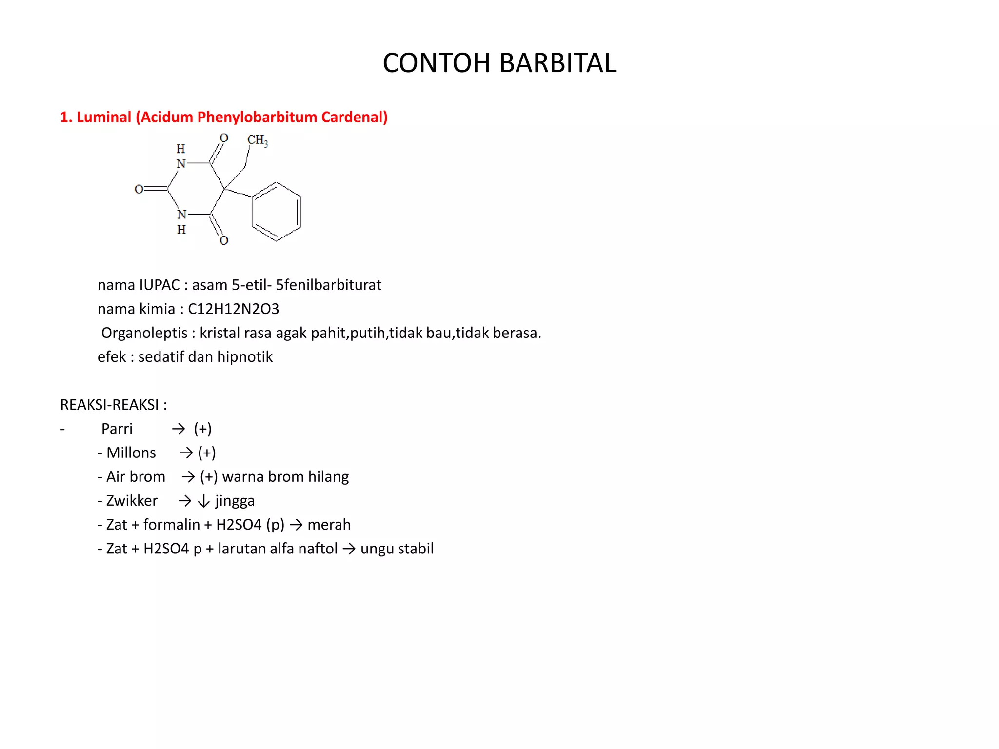 barbital group | PPT