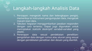 MATERI ANALISIS DATA SECARA SINGKAT UNTUK PELAJAR | PPTX