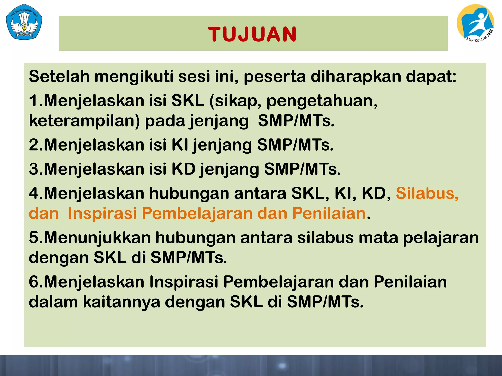 analisis dokumen skl | PPT