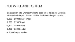 analisis item | PPTX