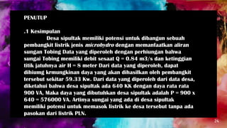 PPT ANALISIS KELAYAKAN PEMBANGUNAN PLTMH DI DESA SIPULTAK.pptx