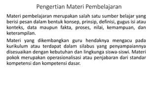 PPT Analisis Materi Pembelajaran untuk mi | PDF