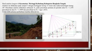 PPT ANALISIS STABILITAS LERENG metode bishop | PPTX