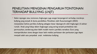 Analisis Teori Pembelajaran Sosial Terhadap Maraknya Fenomena Bullying ...