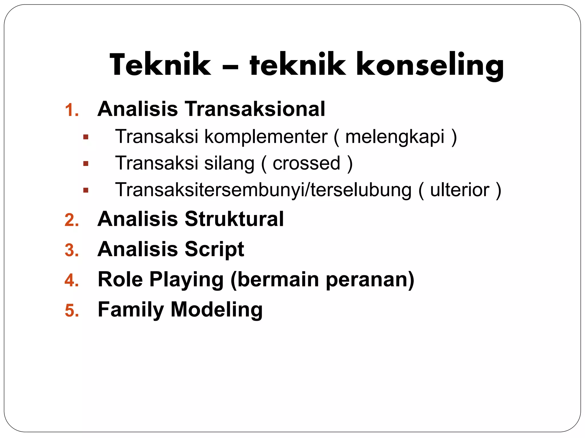 Ppt analisis transaksional | PPTX