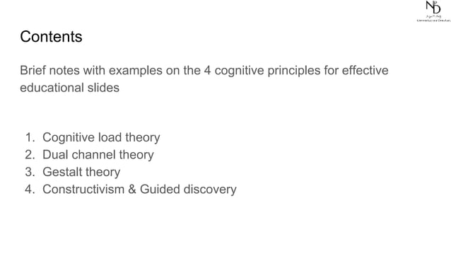 The cognitive science behind effective powerpoint design for teaching ...