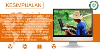 PENGGUNAAN APLIKASI HABIBI GARDEN | PPTX