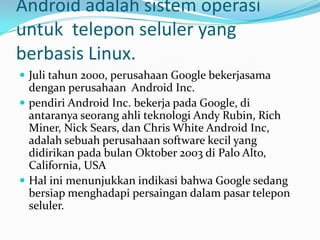 Ppt android destika | PPT