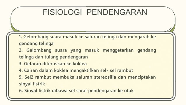Anatomi Fisiologi_ Indera Pendengaran PPT | PPTX
