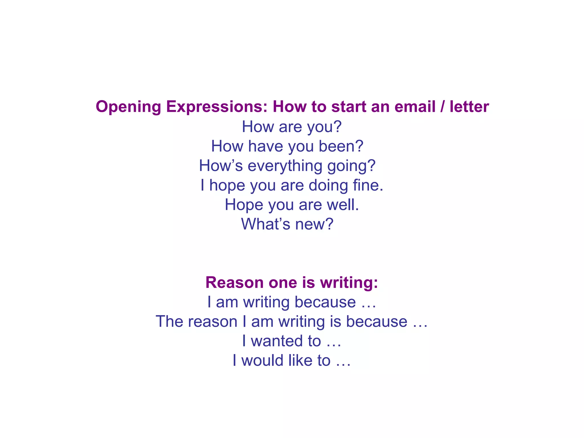Ppt an informal letter | PPT
