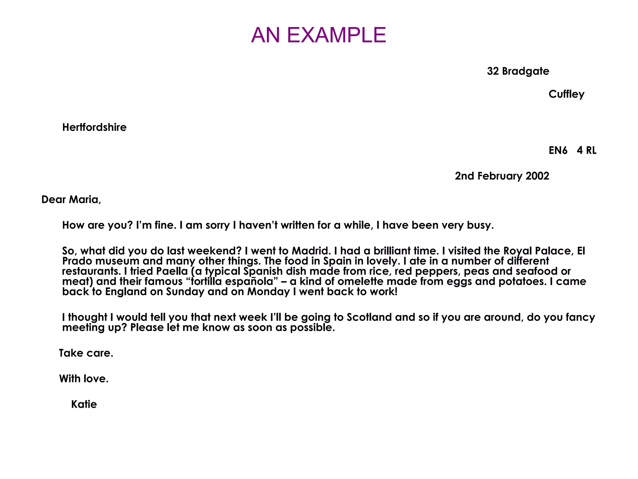 Ppt an informal letter | PPT