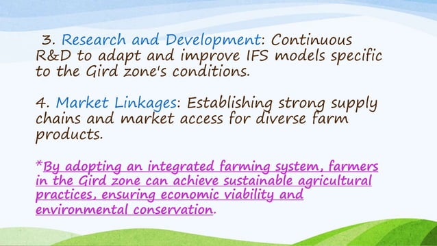 IFS Model Of Grid Zone {Integrated farming system } pptx | PPTX