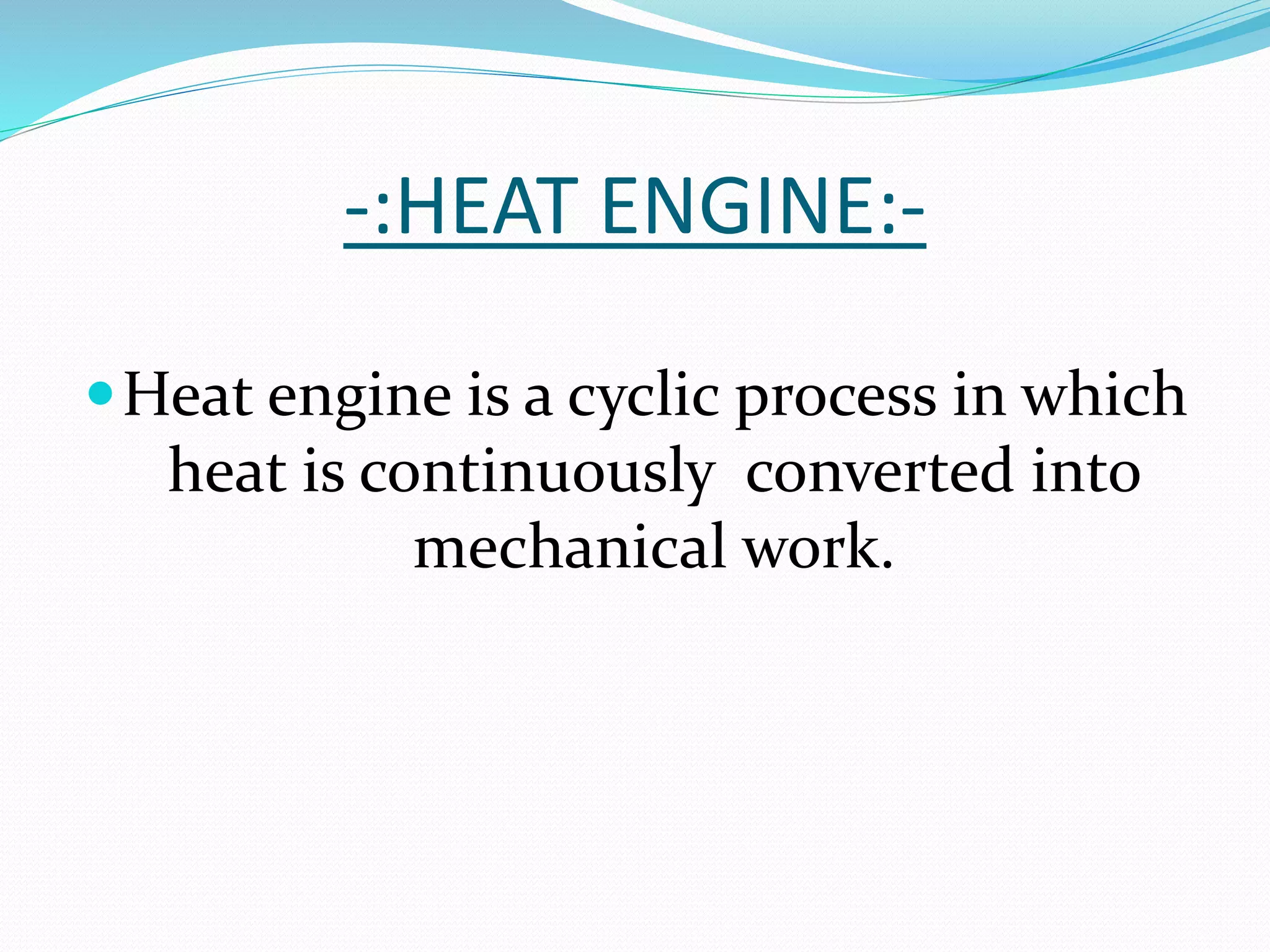 HEAT ENGINE anmol BSC I 2018 | PPT