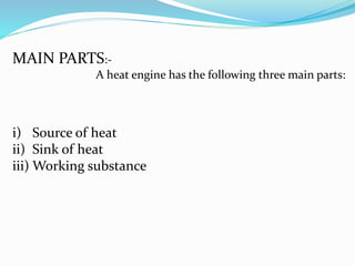 HEAT ENGINE anmol BSC I 2018 | PPT