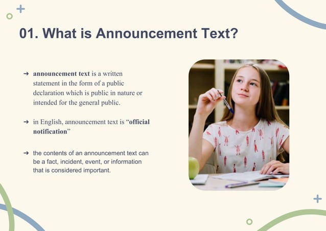 ppt Announcement Text of english junior student .pptx