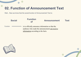 ppt Announcement Text of english junior student .pptx