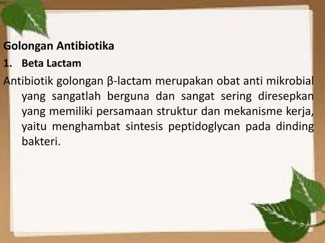 Ppt antibiotik | PDF