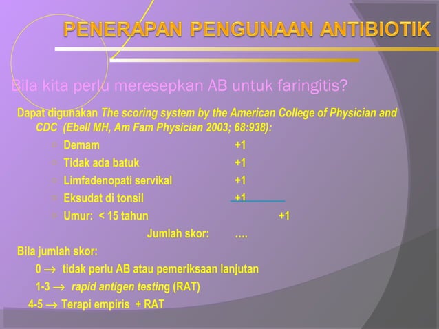 Ppt penggunaan antibiotik yang bijaksana | PPT