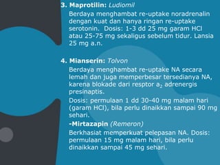 antidepresiva (Farmakologi PPT) | PPTX