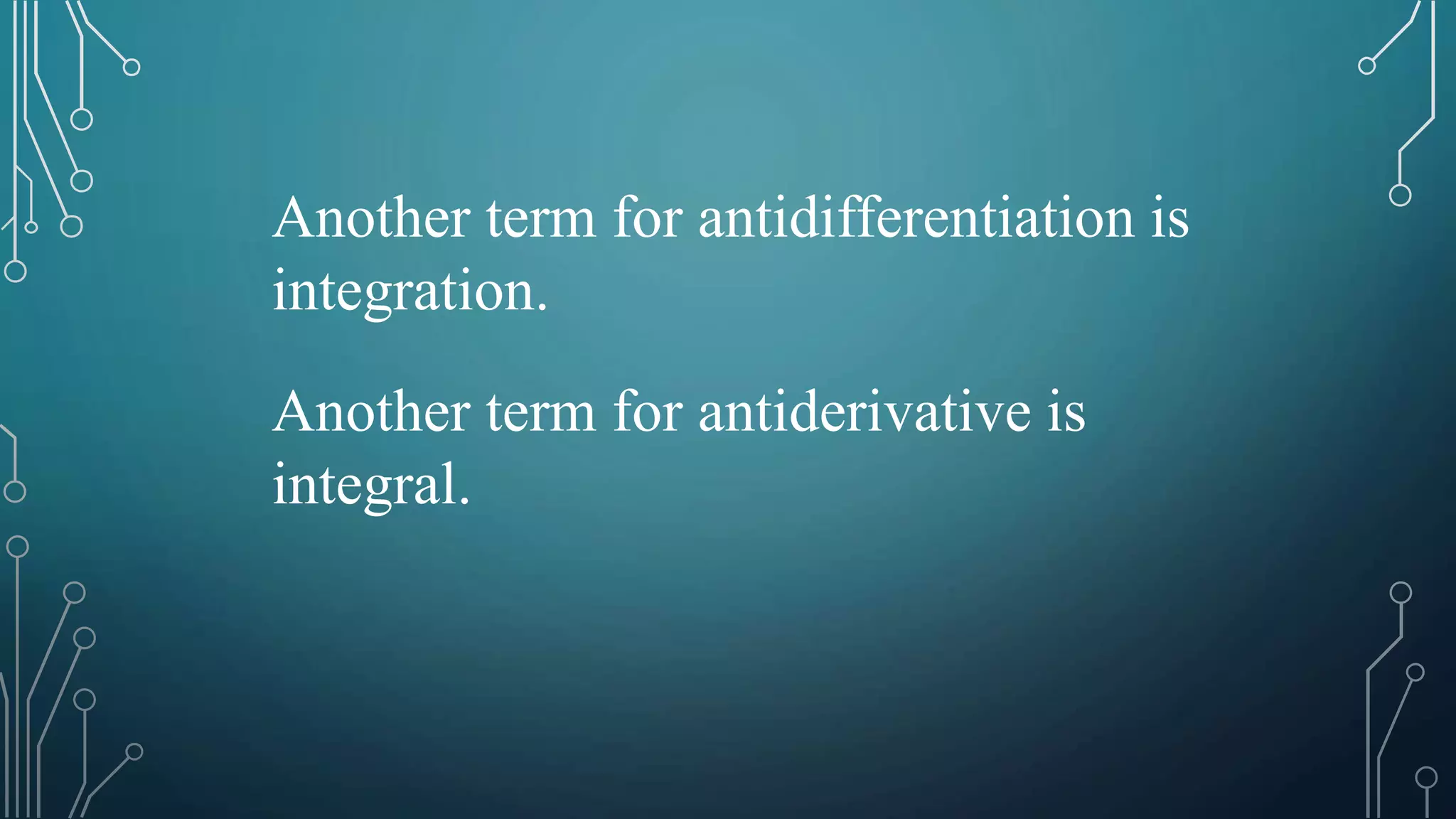 PPT Antiderivatives and Indefinite Integration.pptx