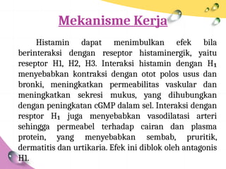 Powerpoint farmakologi antihistamin okey | PPTX
