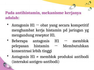 Powerpoint farmakologi antihistamin okey | PPTX