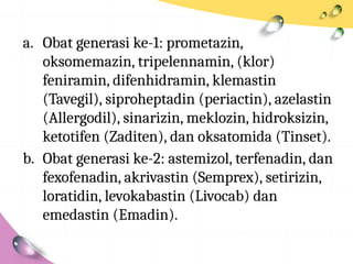 Powerpoint farmakologi antihistamin okey | PPTX