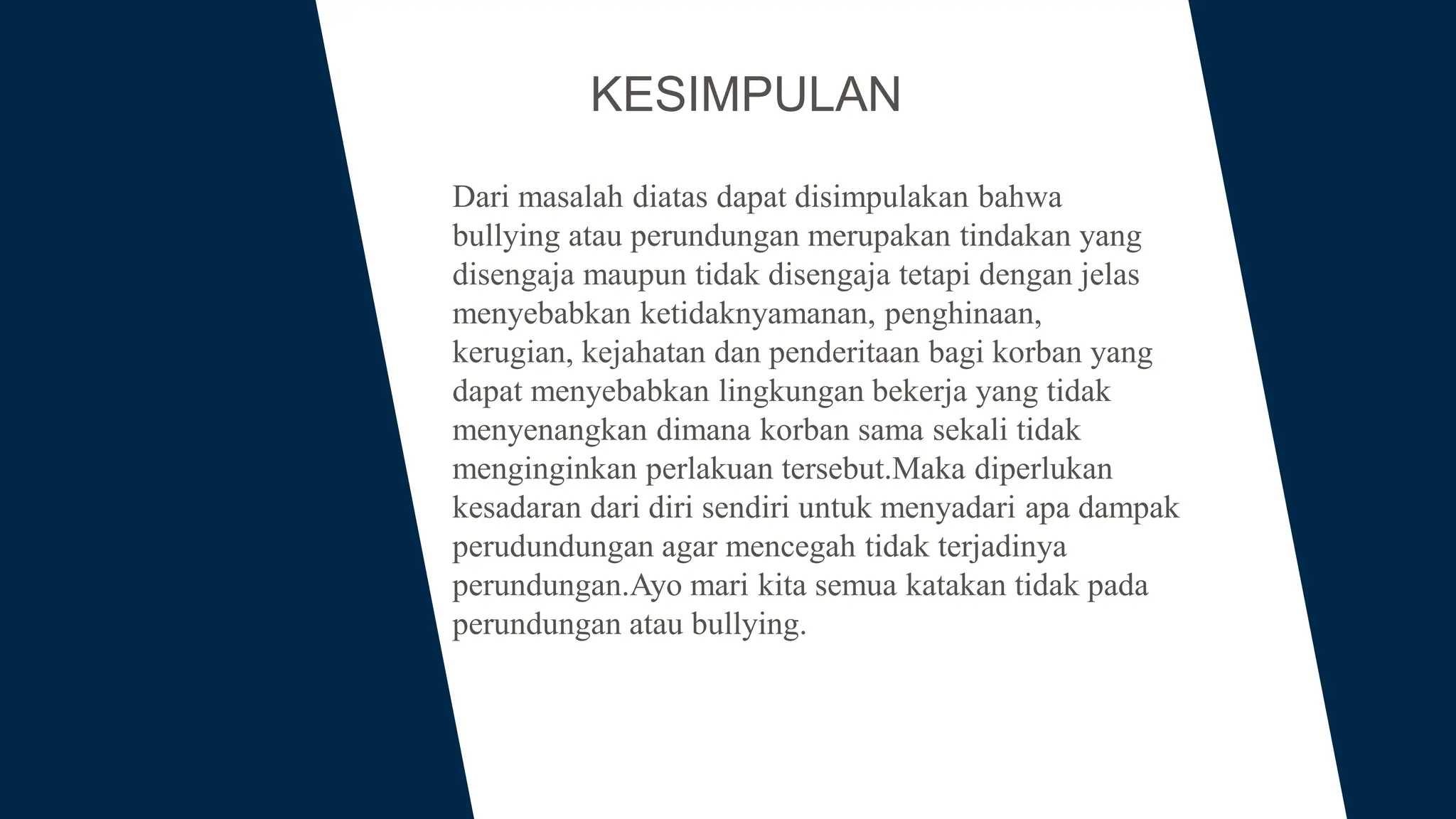 PPT PERUNDUNGAN DAN JENIS - JENIS PERUNDUNGAN | PPTX