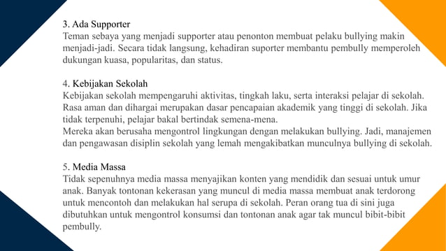 PPT PERUNDUNGAN DAN JENIS - JENIS PERUNDUNGAN | PPTX